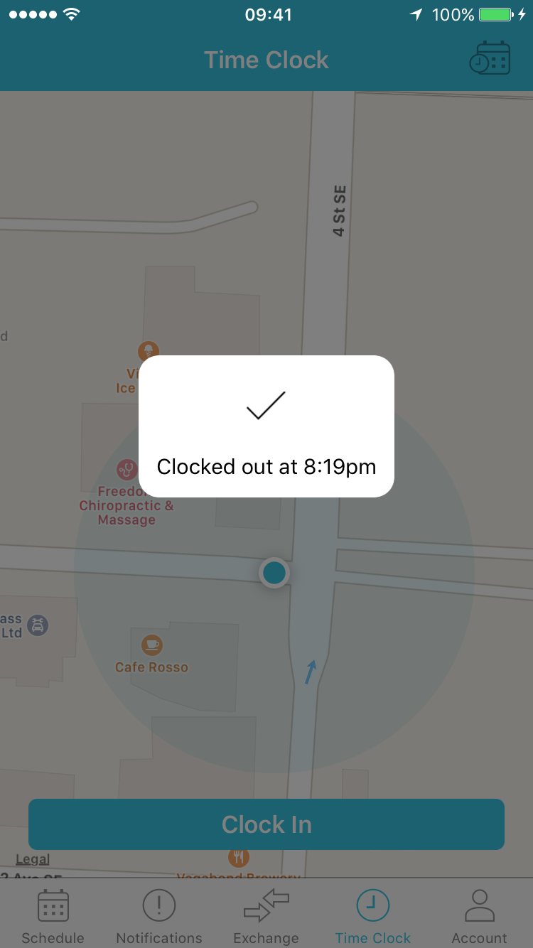 How to Clock In or Out for a Shift