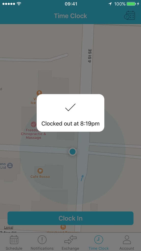 How to Clock In or Out for a Shift