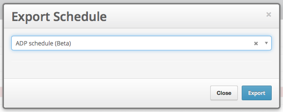 How to Export Schedule and Import into ADP Workforce Now