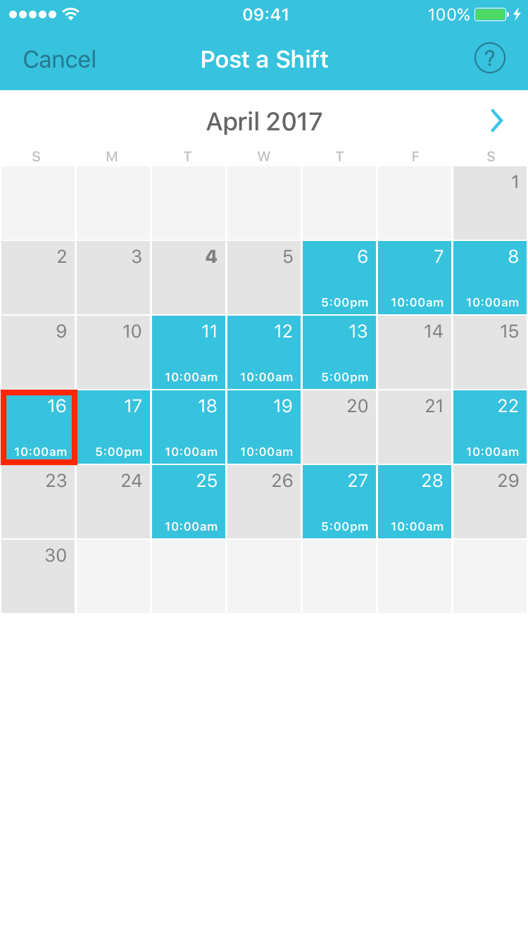 How to Post a Shift for Exchange