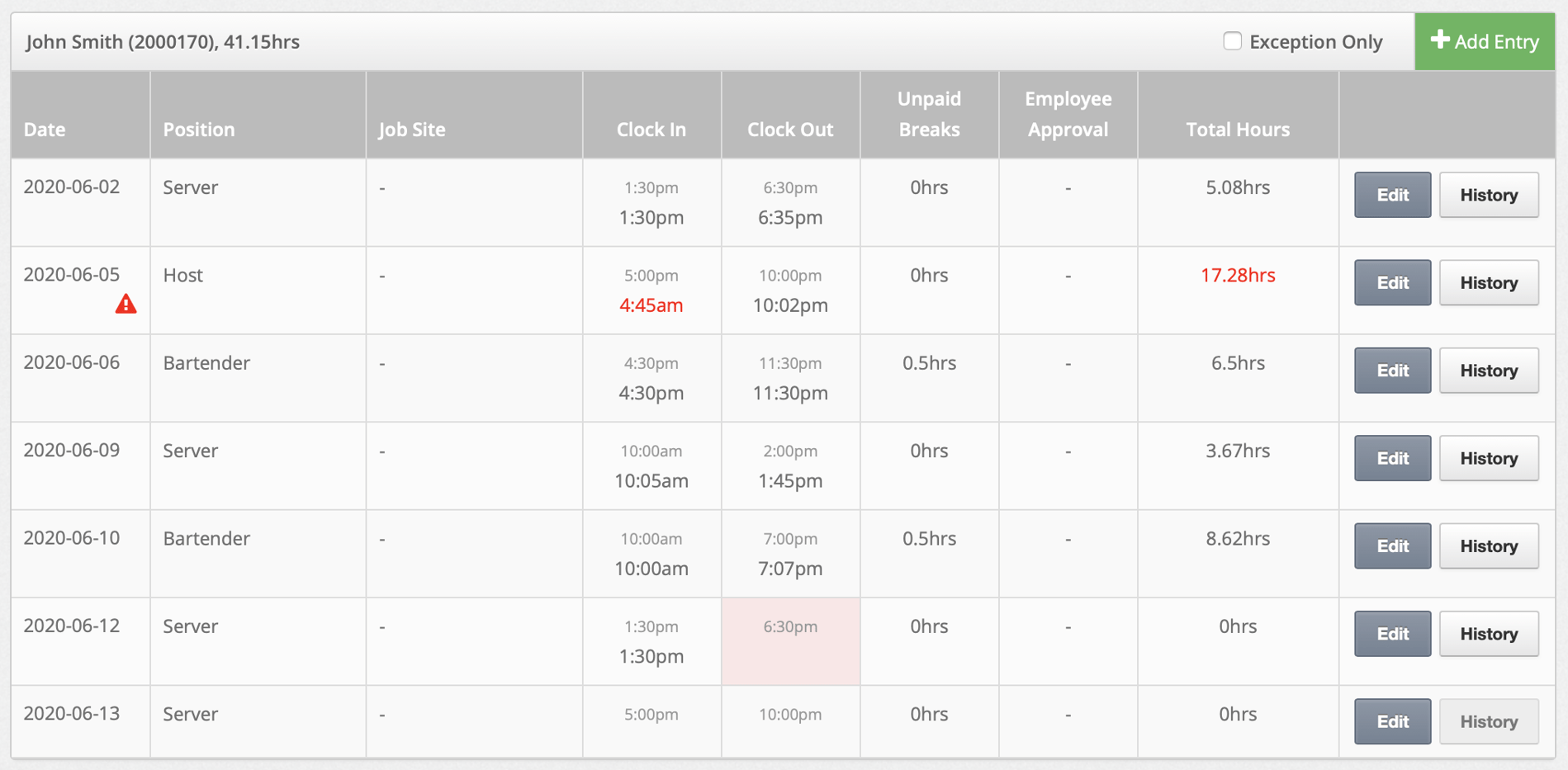 How to View a Timesheet Audit