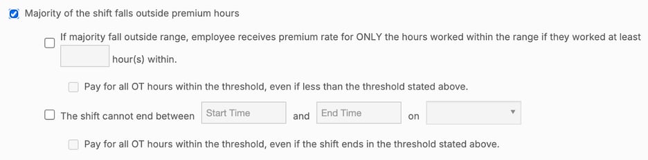 How to Set Up Shift Premium Rules