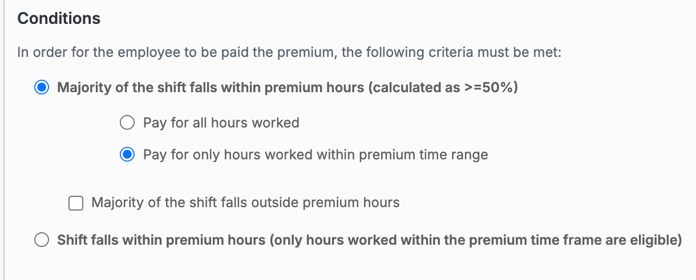 How to Set Up Shift Premium Rules