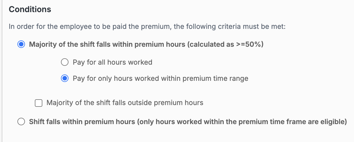 How to Set Up Shift Premium Rules