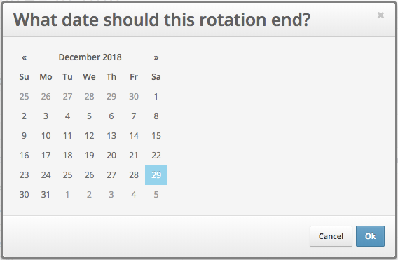 Adding a Rotation from the Department Schedule
