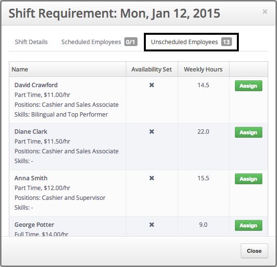 Scheduling by Position